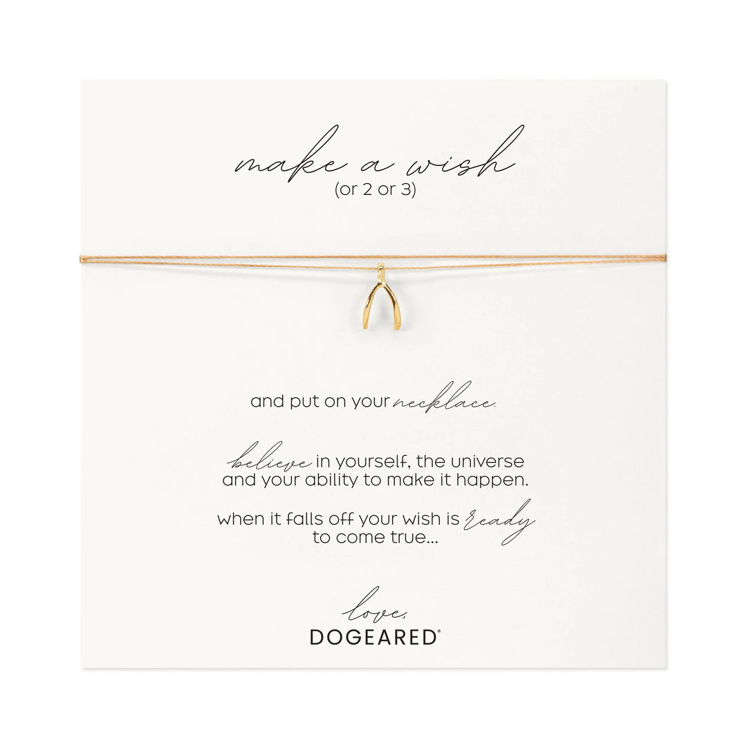Wishbone Make A Wish Necklace | Dogeared